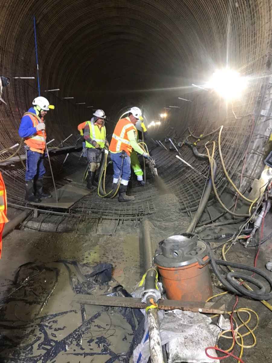 Túnel Poe: Shotcrete para desafíos logísticos - Hormigón al Día