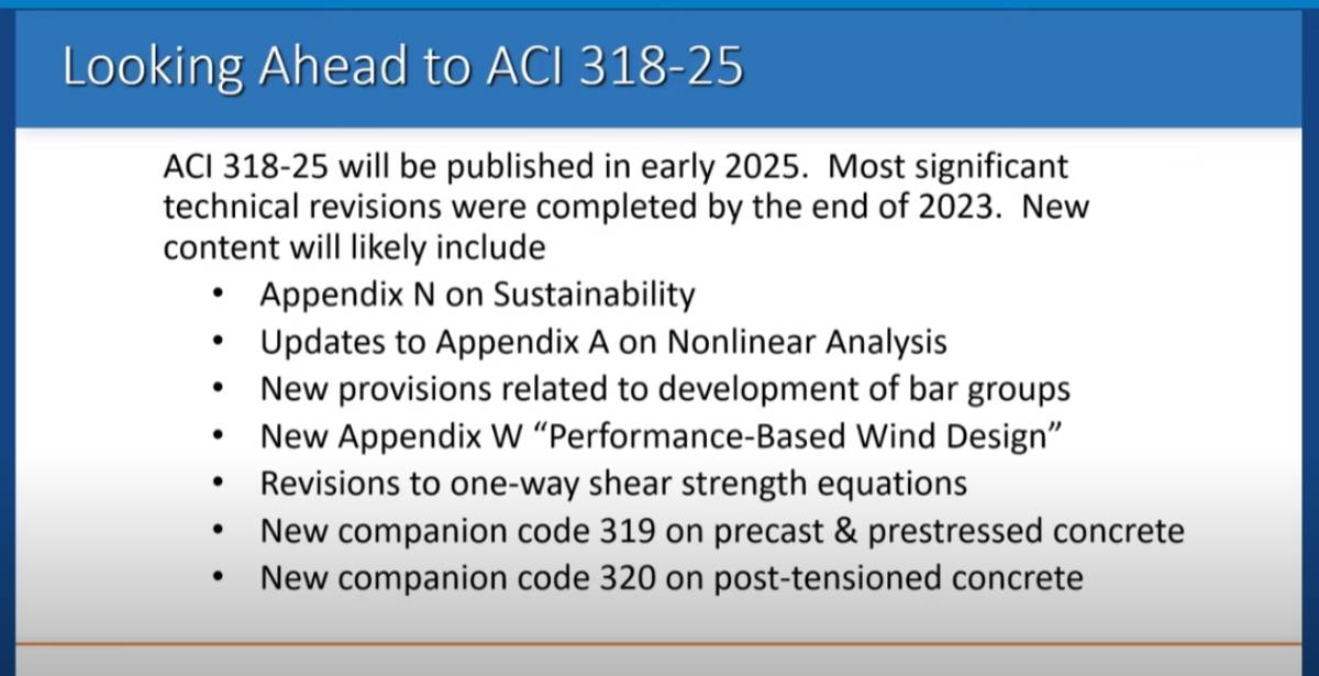 ACI 318-25: Estado de las actualizaciones para el nuevo código de diseño con hormigón armado del ...
