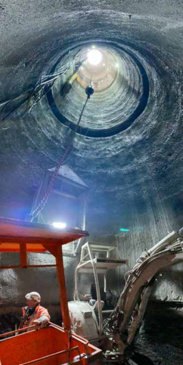 Aplicación de shotcrete en shafts: Preparación y construcción de obra ...