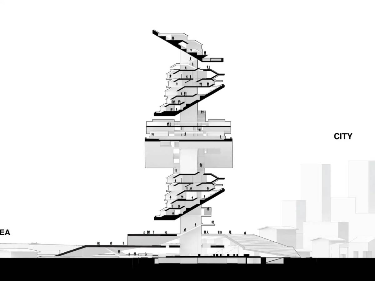 Shoupé Tower: Un “barrio vertical” de hormigón integrado al cotidiano ...