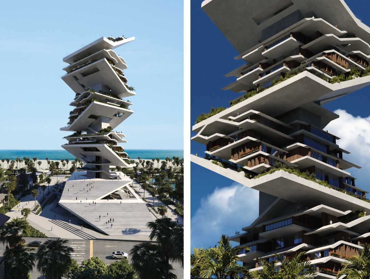 Shoupé Tower: Un “barrio vertical” de hormigón integrado al cotidiano ...