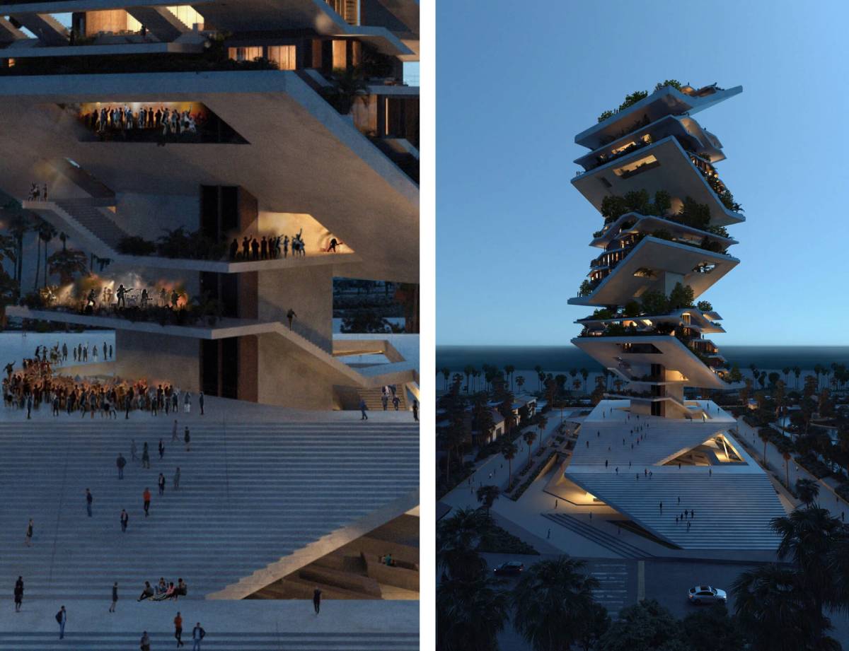 Shoupé Tower: Un “barrio vertical” de hormigón integrado al cotidiano ...
